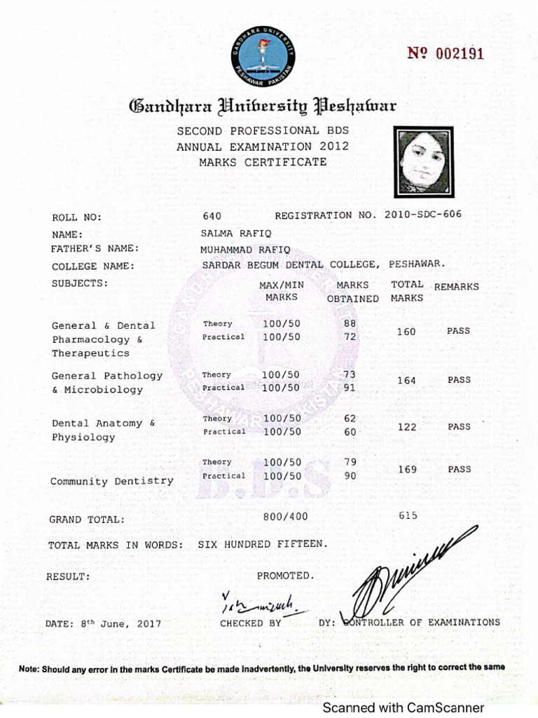 2nd Professional BDS DMC | PDF