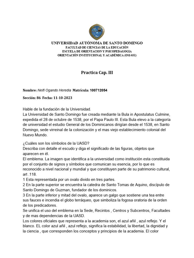 Tarea Cap. LLL | PDF | Universidad