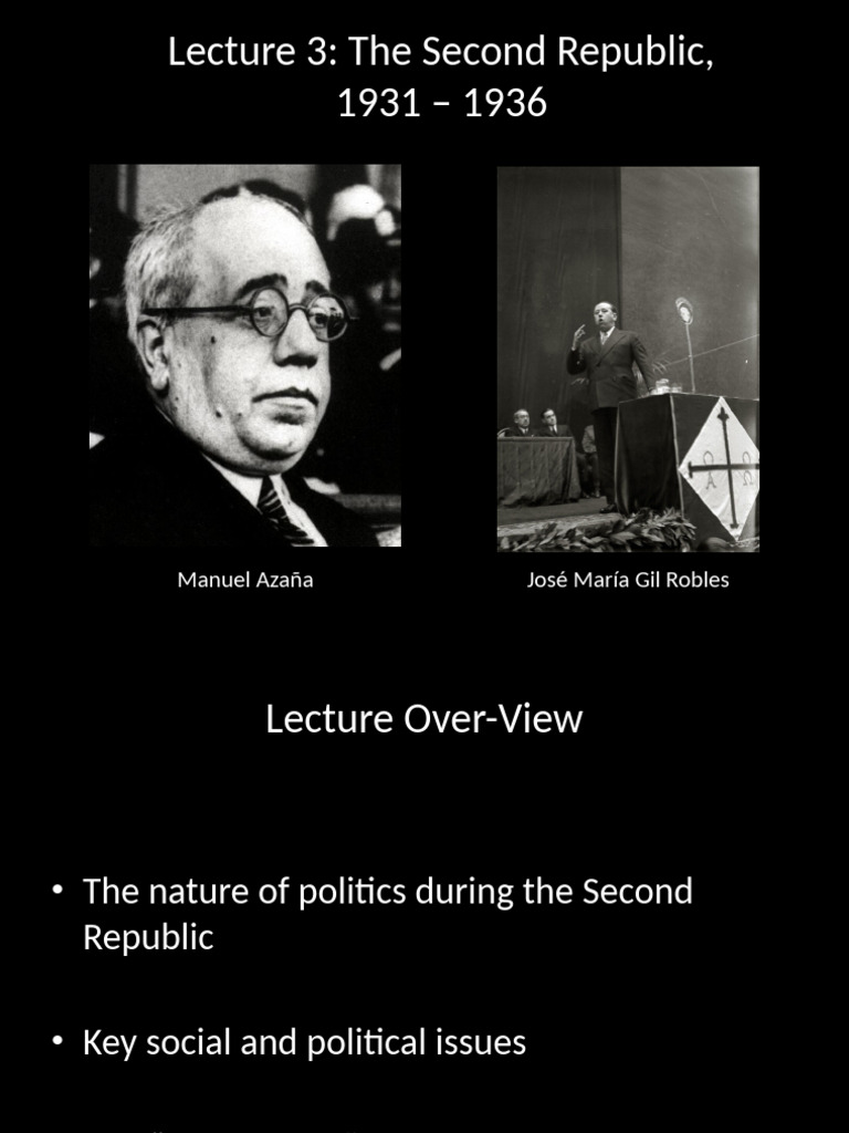 Lecture 3 - Second Republic | PDF | Political Movements | History & Theory