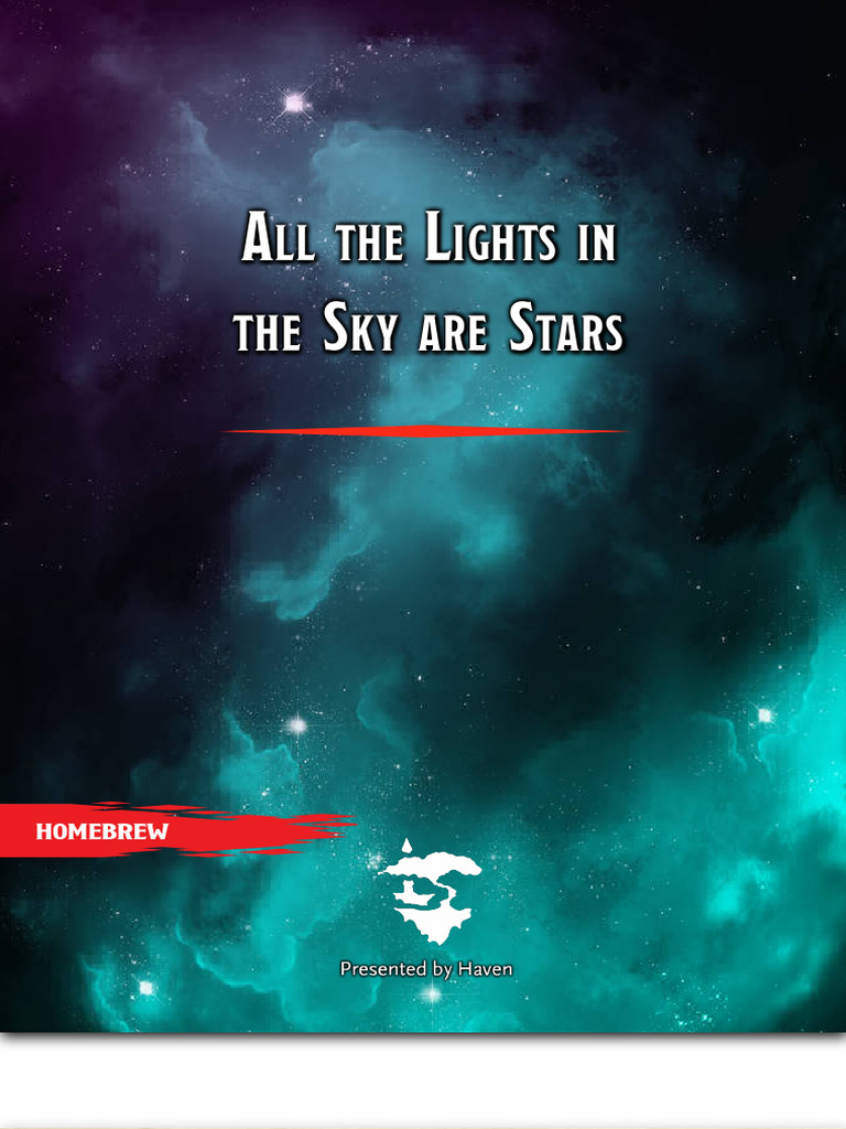 D&D 5e - All The Lights in The Sky Are Stars | PDF