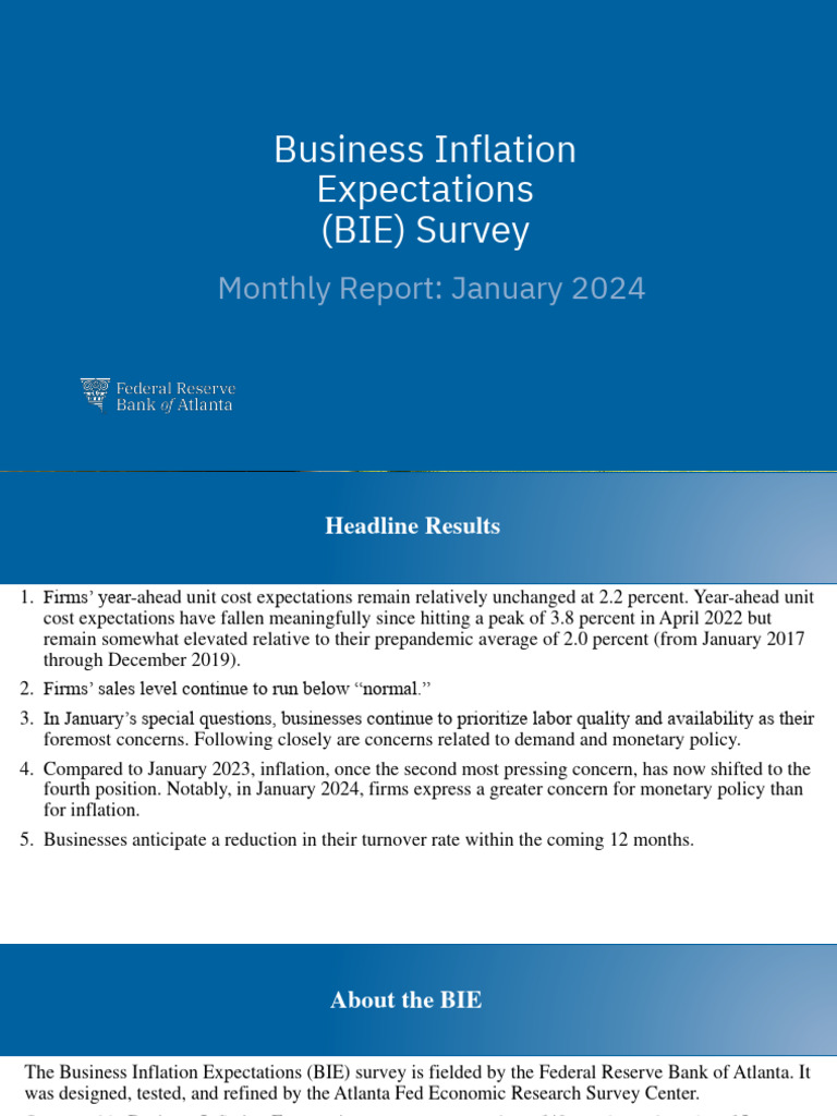 2024 January Monthly Chart Pack | PDF | Inflation | Revenue