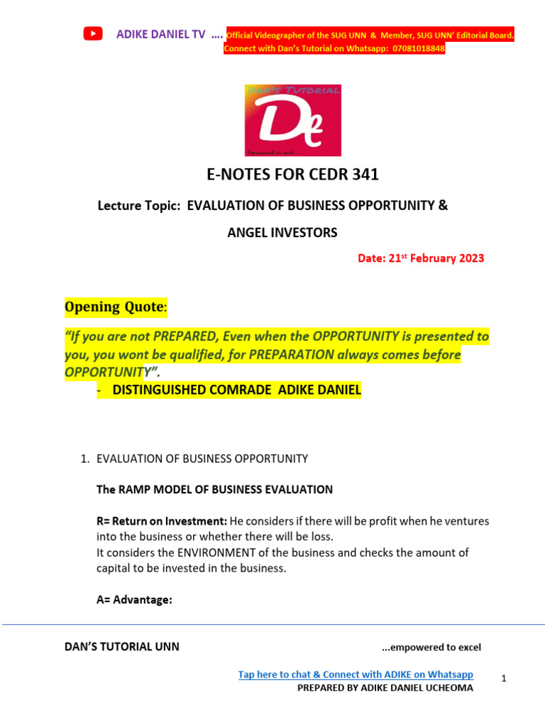 BO & Angel CEDR - 07081018848 | PDF | Venture Capital | Corporate Finance