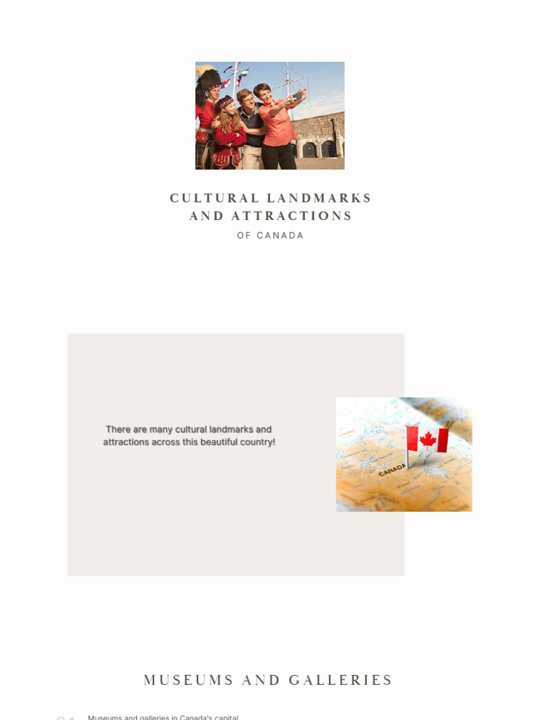 Cultural Landmarks in Canada | PDF | Social Science | Travel