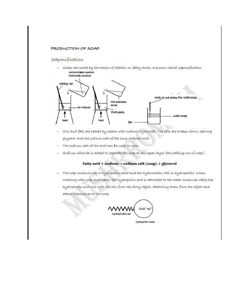Production of Soap Form 2 INDUSTRIAL PROCESSES | PDF