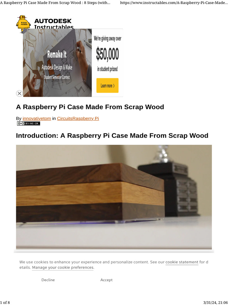 A Raspberry Pi Case Made From Scrap Wood 8 Steps (With Pictures ...