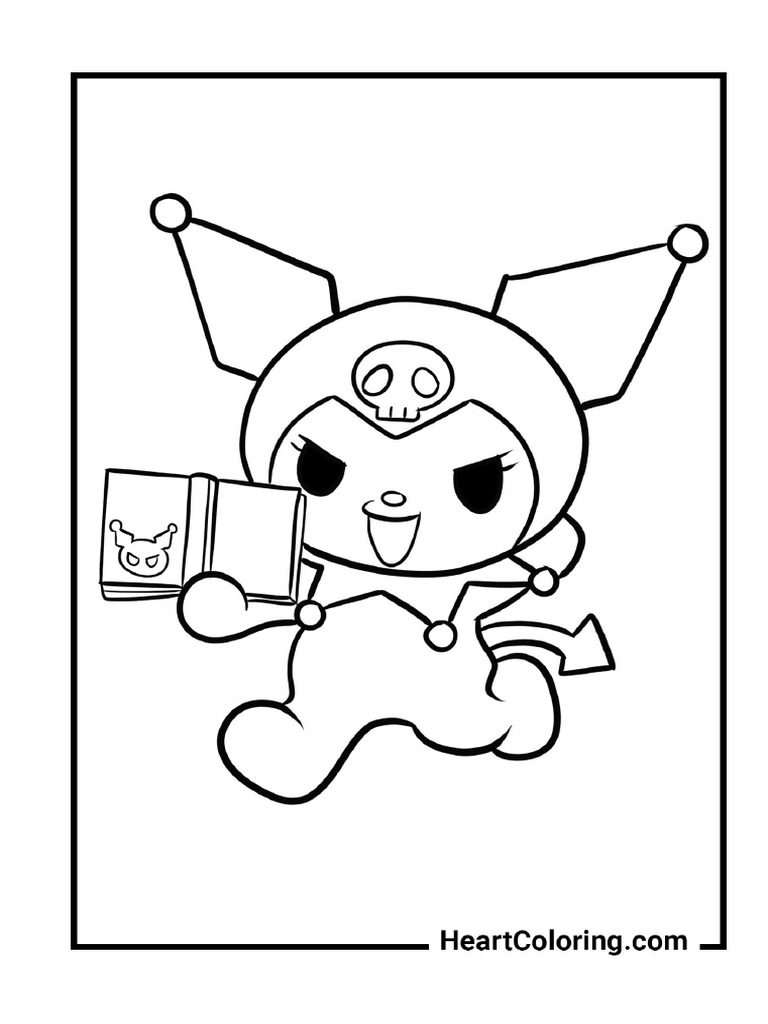 248 Kuromi and The Magic Book Kuromi Coloring Pages | PDF