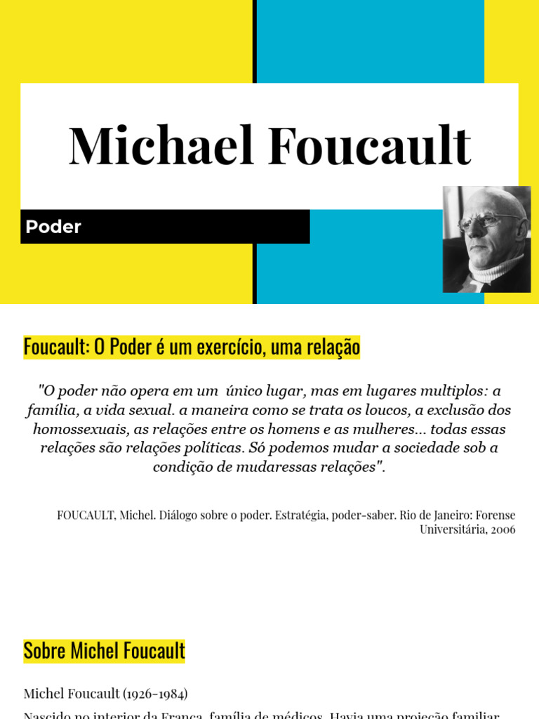 Michael Foucault - Poder | PDF | Michel Foucault | Poder (social e político)