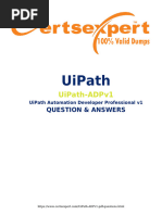 UiPath Final Certification Exam PDF | PDF | Parameter (Computer Programming) | Database Index