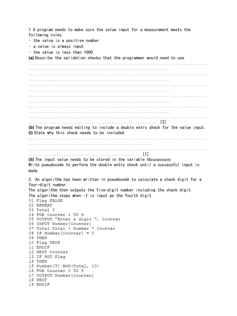 Computers Revision | PDF | Algorithms | Computer Program Computers Revision | PDF | Algorithms | Computer Program