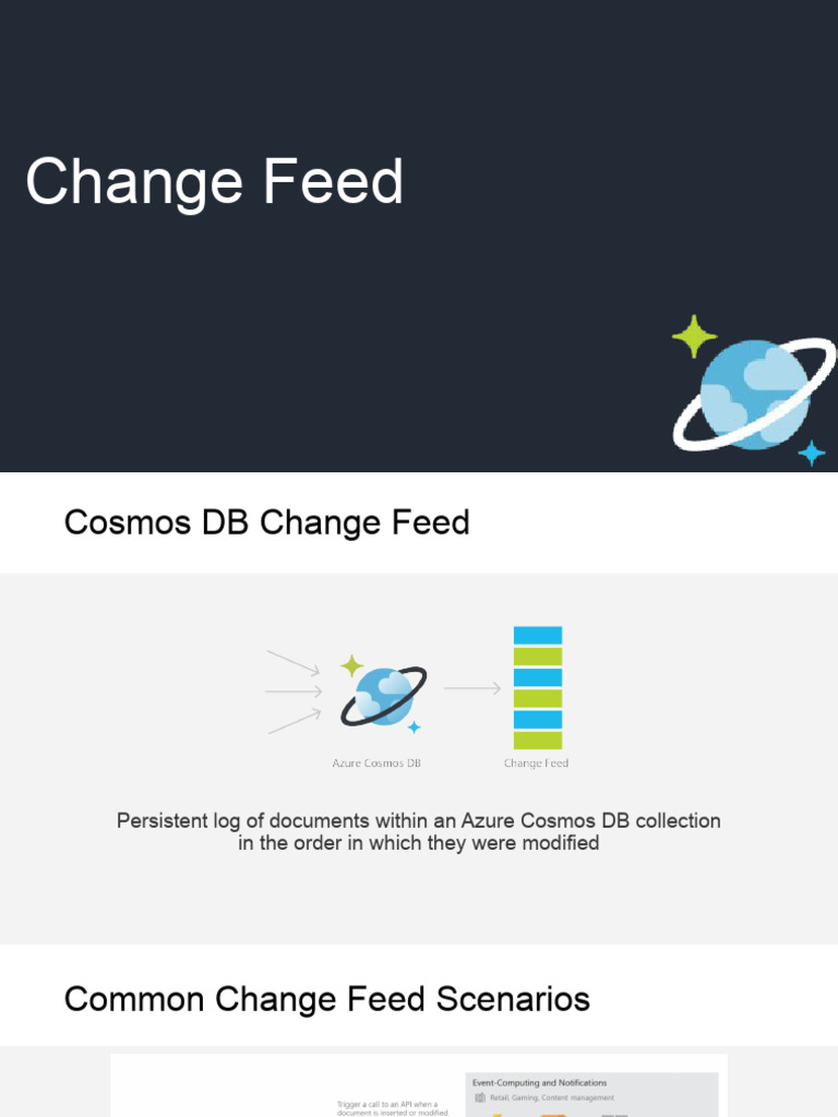 Change Feed | PDF | Databases | Computing