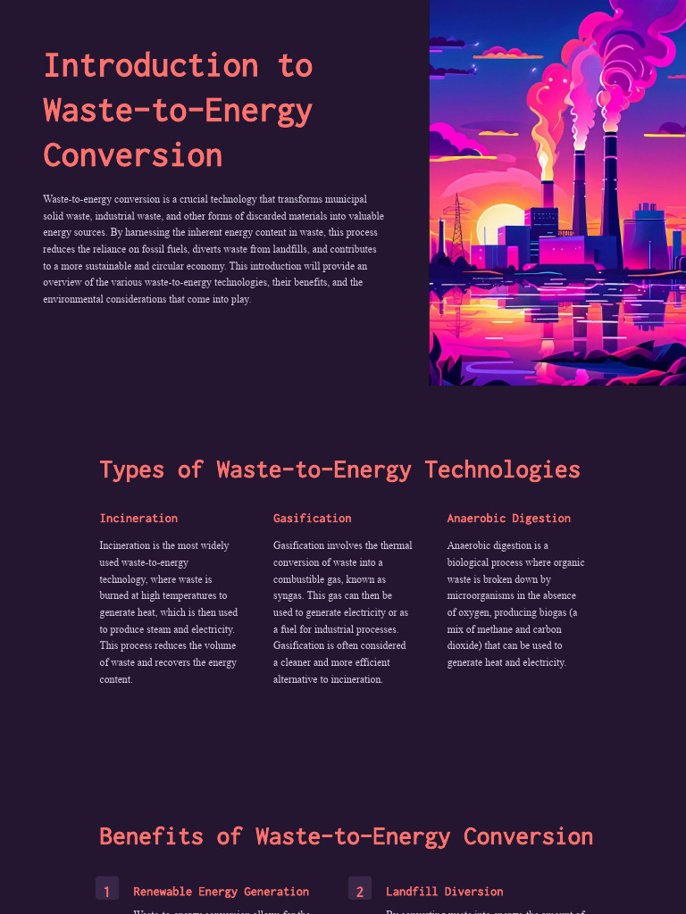 Waste To Energy | PDF | Waste | Waste Management