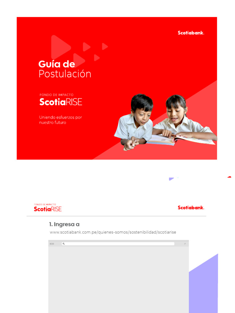 Guía para Postular Proyectos en Scotiabank | PDF