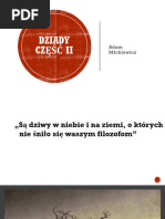 Dziady Cz. IV - Streszczenie Szczegółowe - Adam Mickiewicz - Bryk - PL | PDF