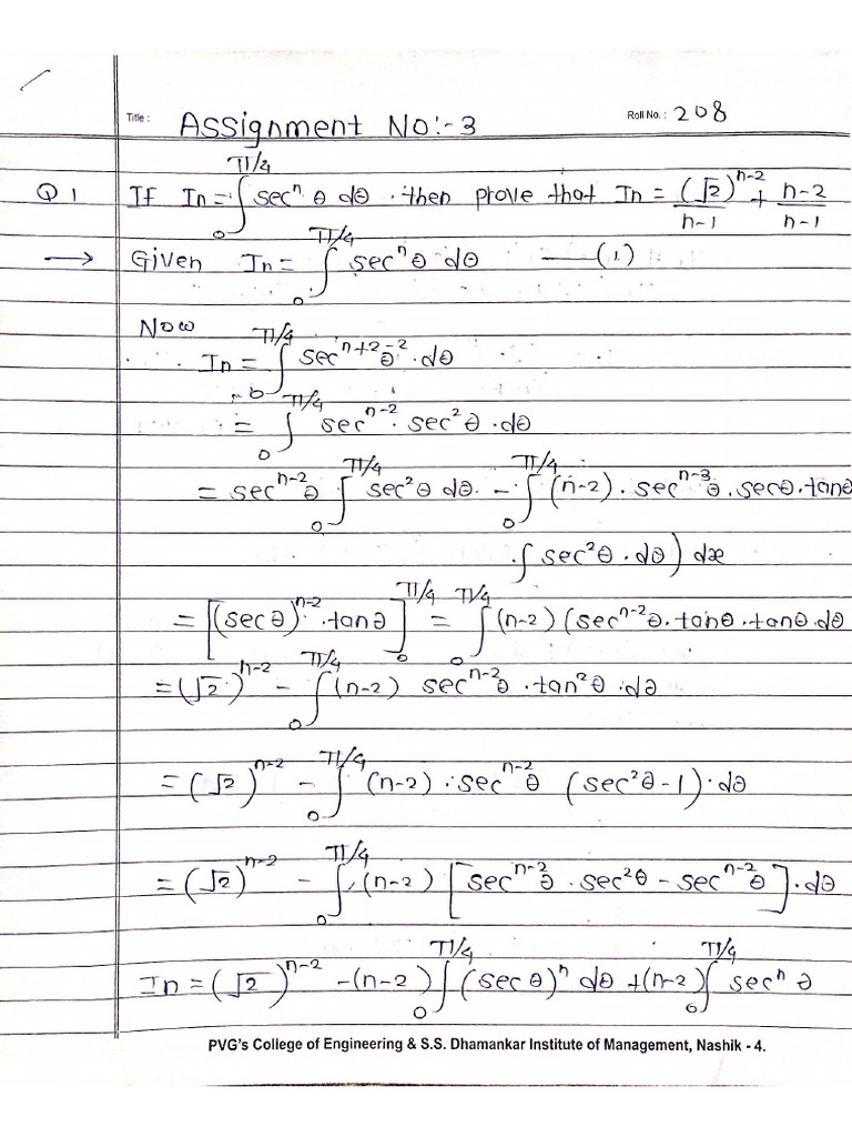 Math Assignment | PDF