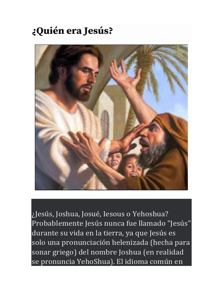 El Nombre de Joshua, Jesus PDF-4 | PDF