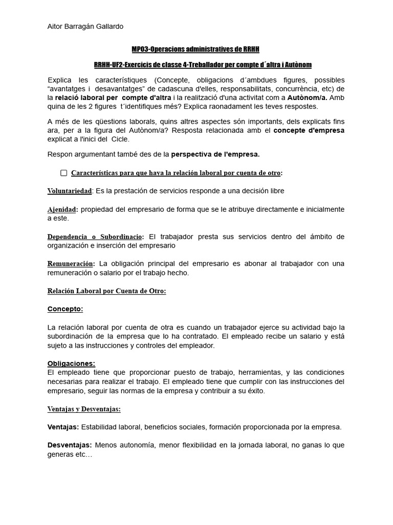 MP03-Operacions Administratives de RRHH | PDF | Business | Salario