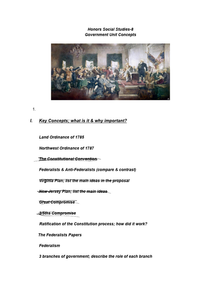 Government Concepts for 8th Grade Social Studies | PDF