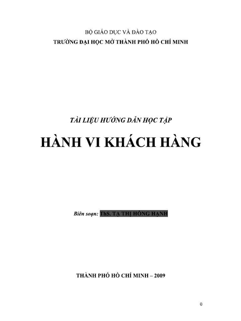 Giáo Trình HVKH | PDF