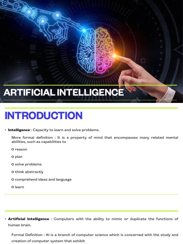 Unit1 A | PDF | Artificial Intelligence | Intelligence (AI) & Semantics