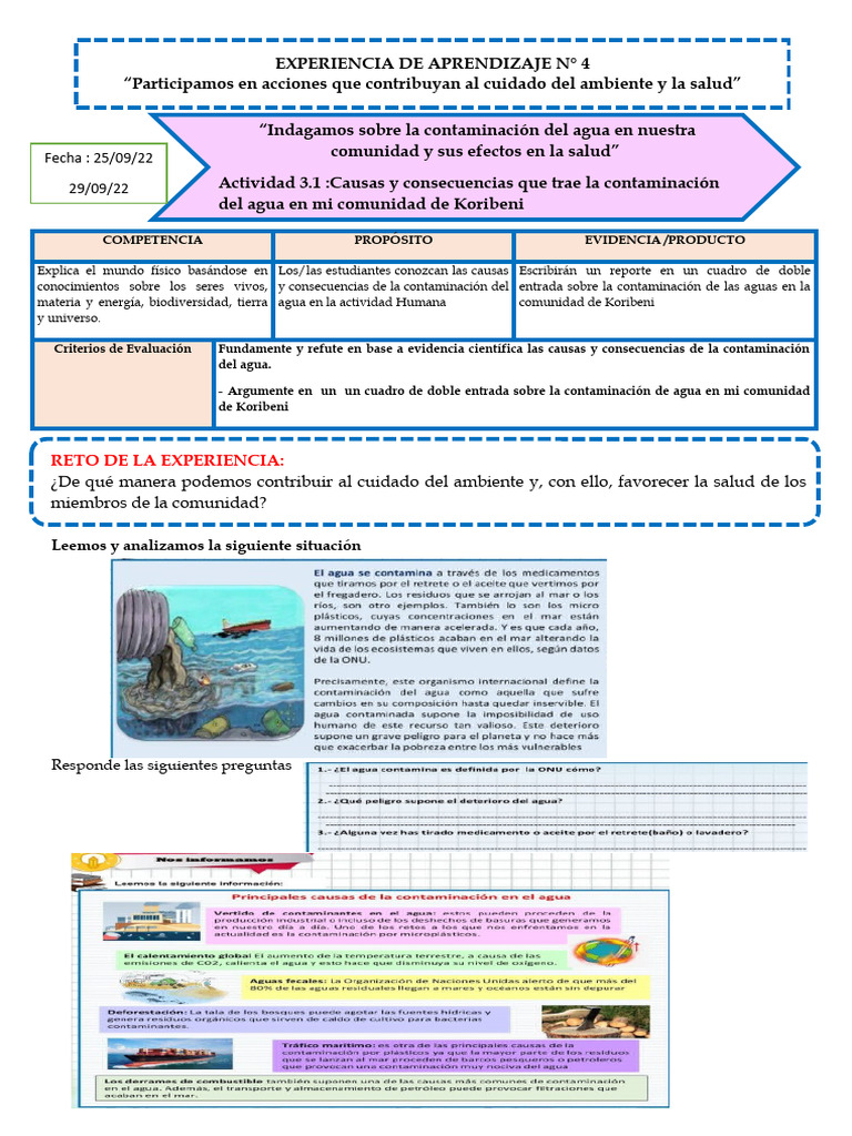 (3y4) 4 Actividad de Cyt #01 | PDF