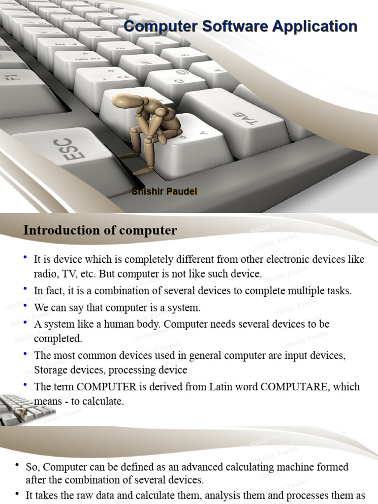 Computer Software Application Basics | PDF | Graphical User Interfaces | Operating System