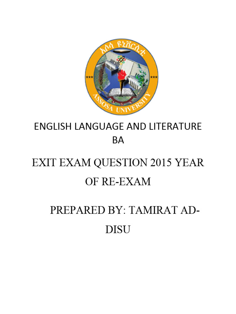 Question Exit Exam | PDF | Linguistics | English Language