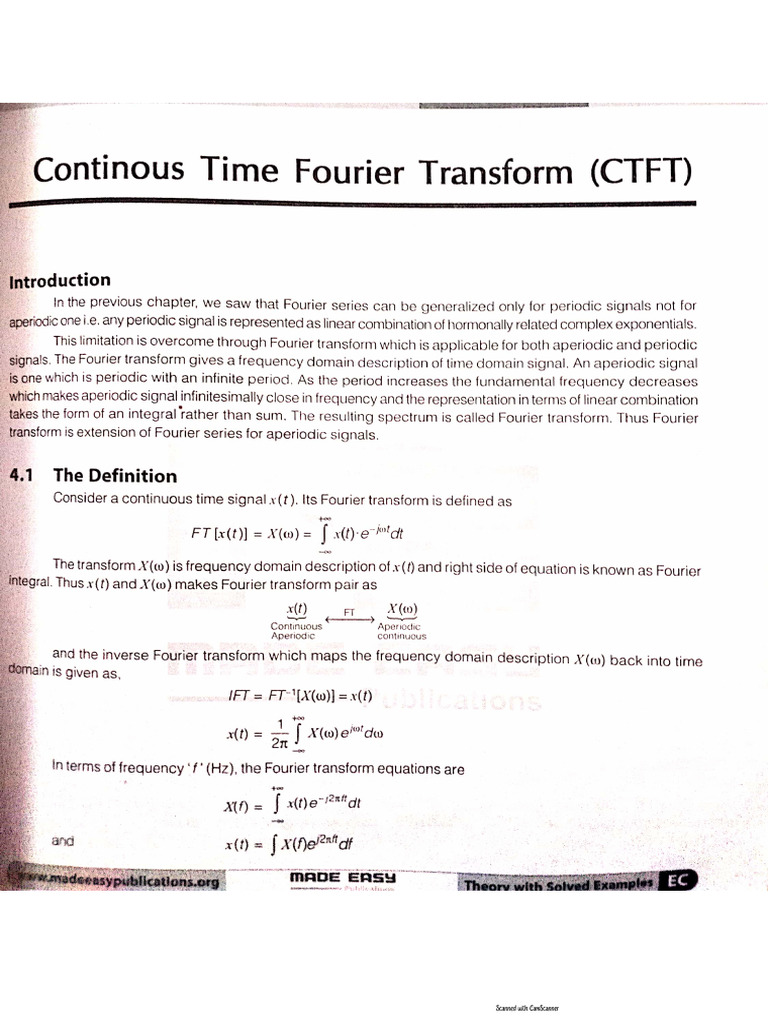 Fourier Transform | PDF