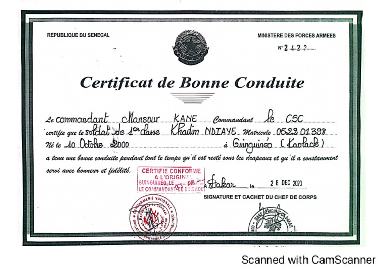 Bonne Conduite | PDF