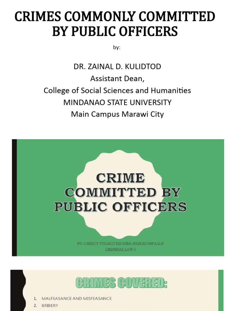 7 Common Crimes Committed by Poe | PDF | Social Science