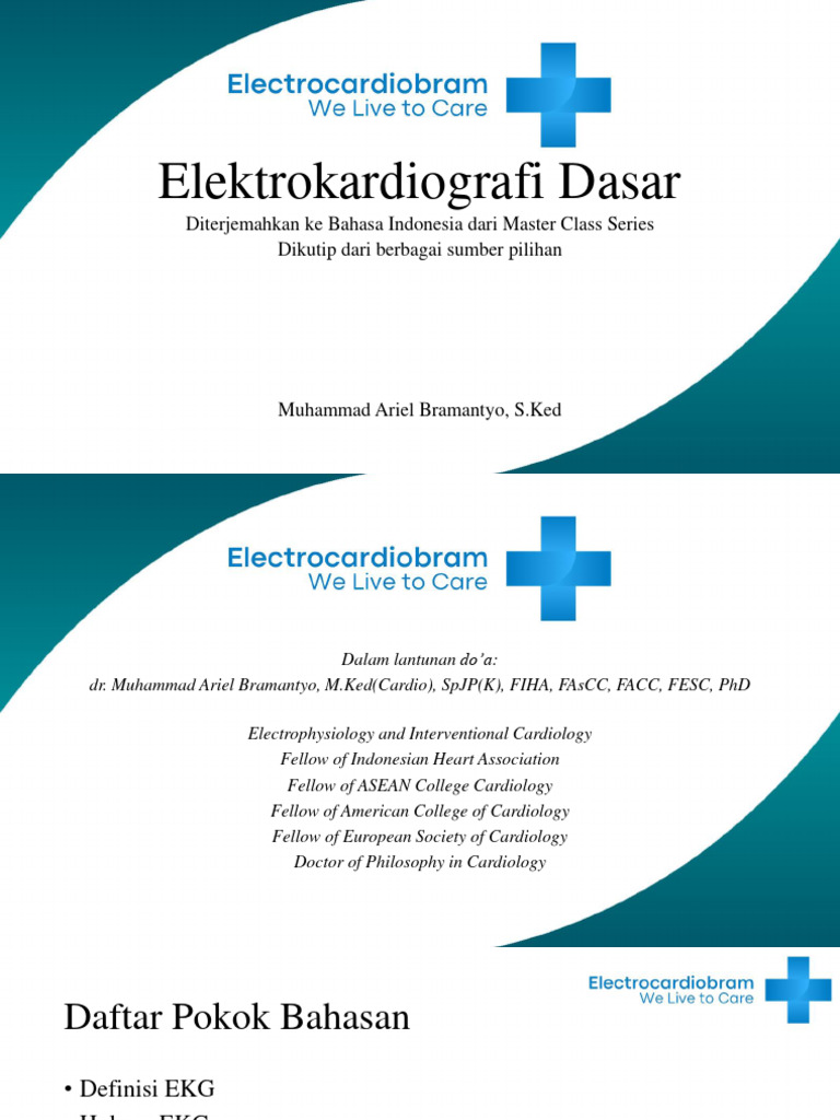 Elektrokardiografi Dasar - Bram's Cardiology | PDF