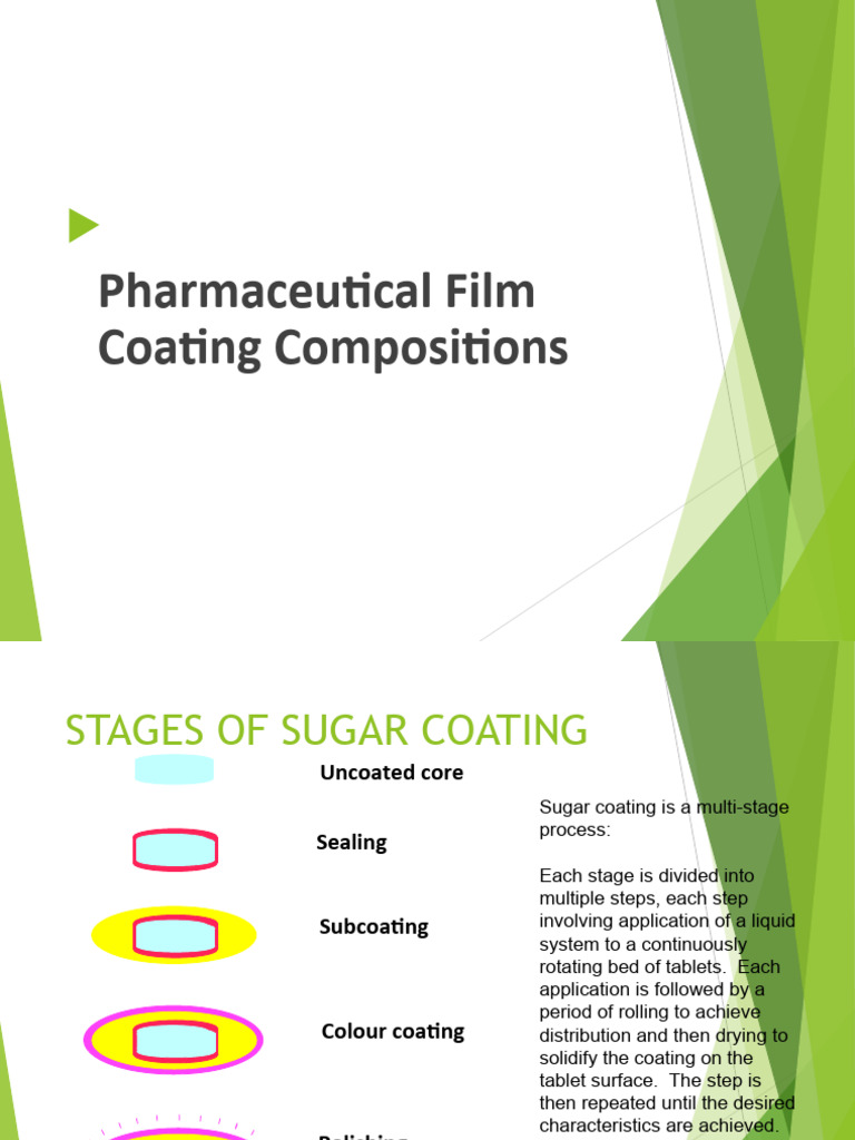 Pharmaceutical Film Coating | PDF | Tablet (Pharmacy) | Polymers