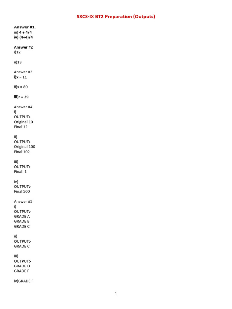 Exercise Solutions Of Python Statements Pdf Teaching Methods And Materials Computers