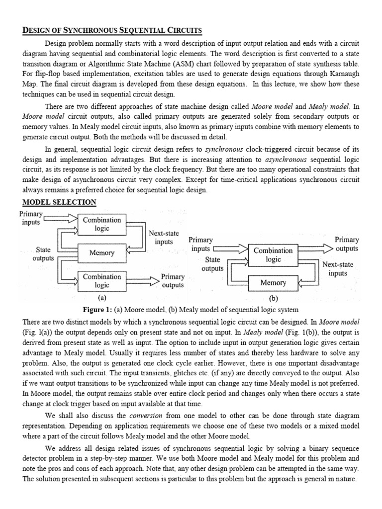 Design Of Synchronous Sequential Circuits Ix Download Free Pdf Logic Gate Logic Synthesis