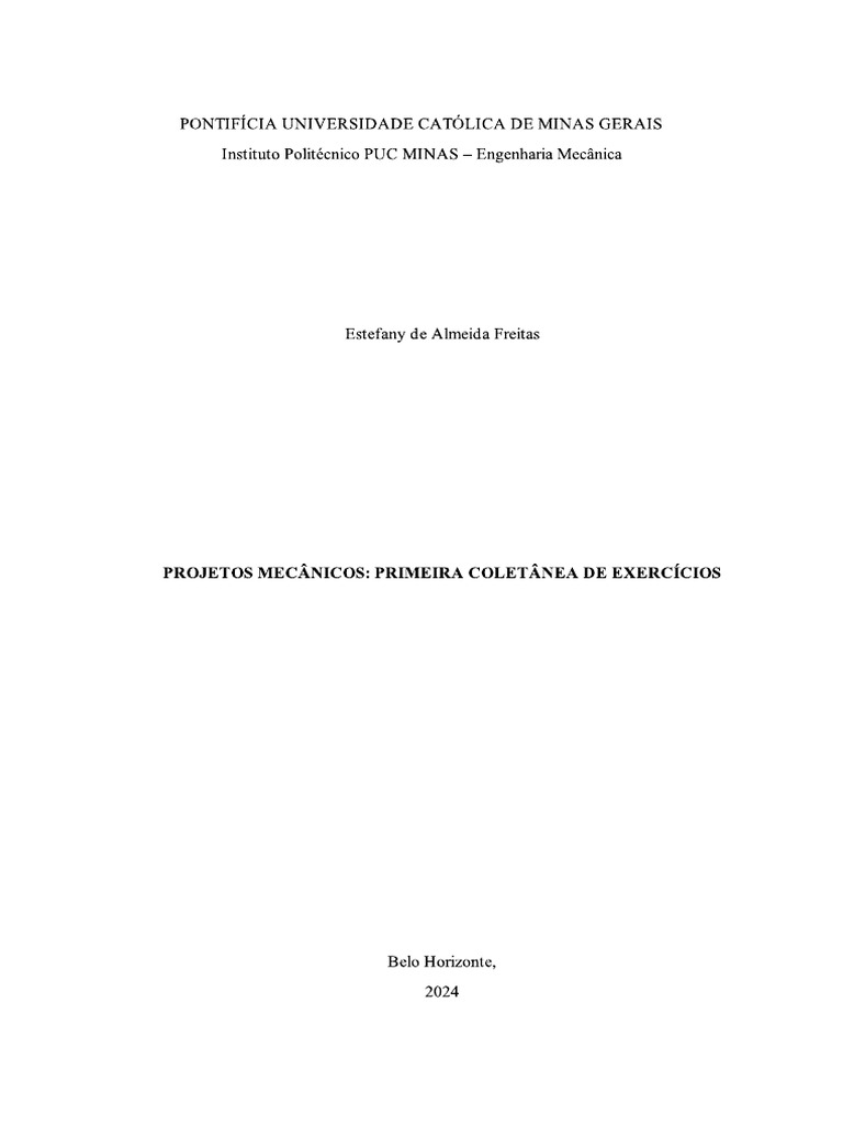 Capa Projetos | PDF