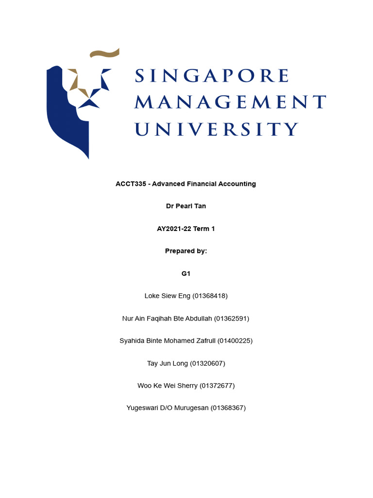 G1 - Group 2 - Report | PDF | Equity (Finance) | Expense