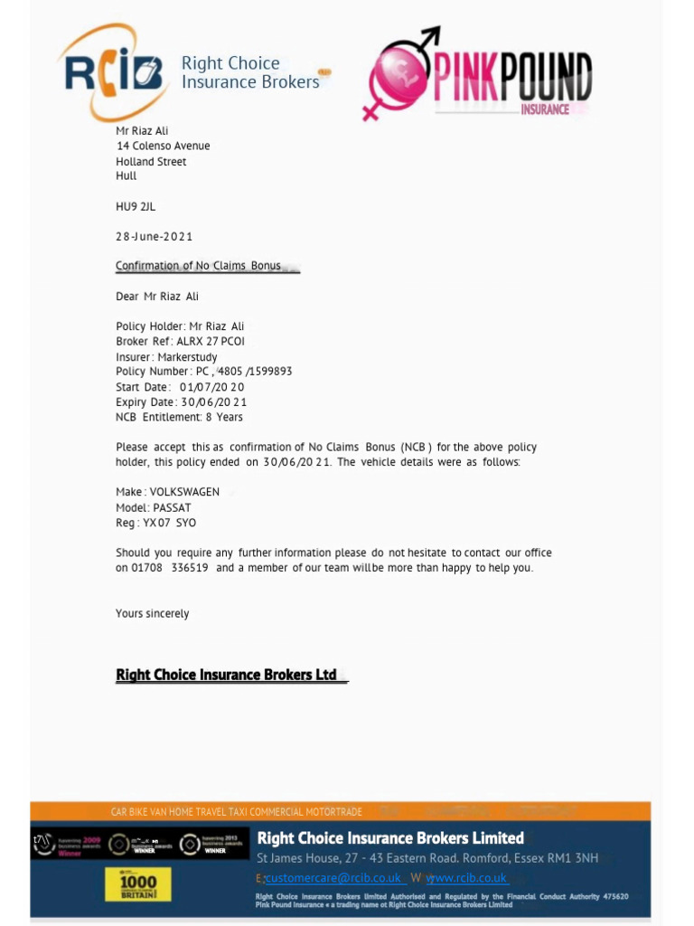 Right Choice Insurance Brokers LTD | PDF