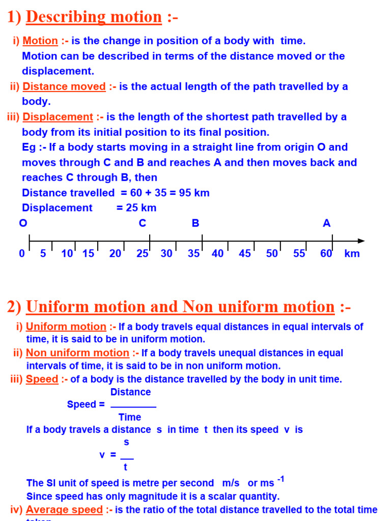Motion | PDF | Velocity | Acceleration