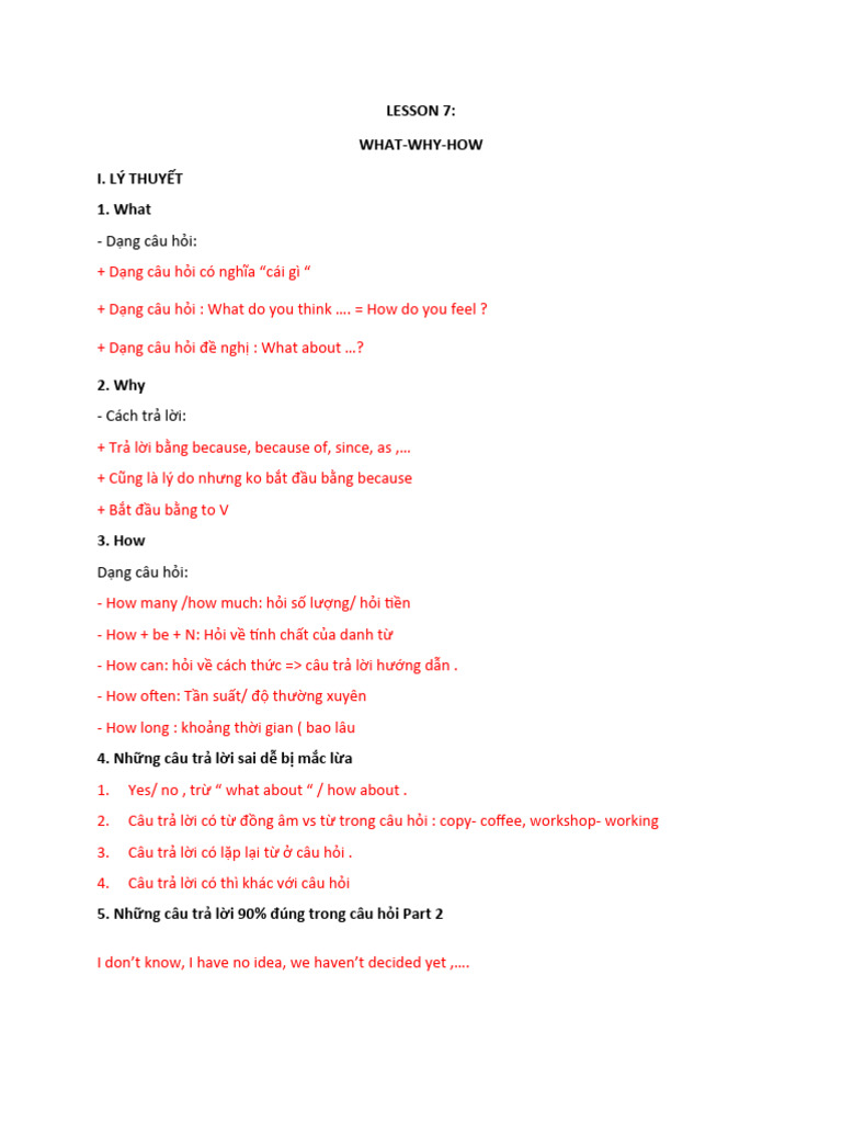 (L7) KEY What, Why, How | PDF