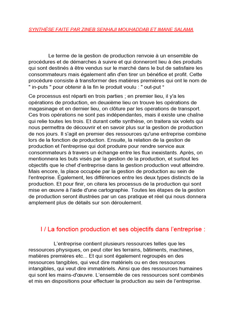 Synthèse | PDF | Business | Consommateurs