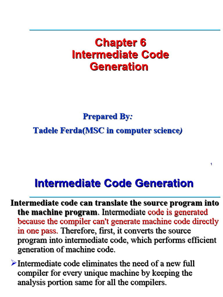 Chapter 6 ICG and Assignemnt 2 Compiler Design | PDF | Compiler | Source Code