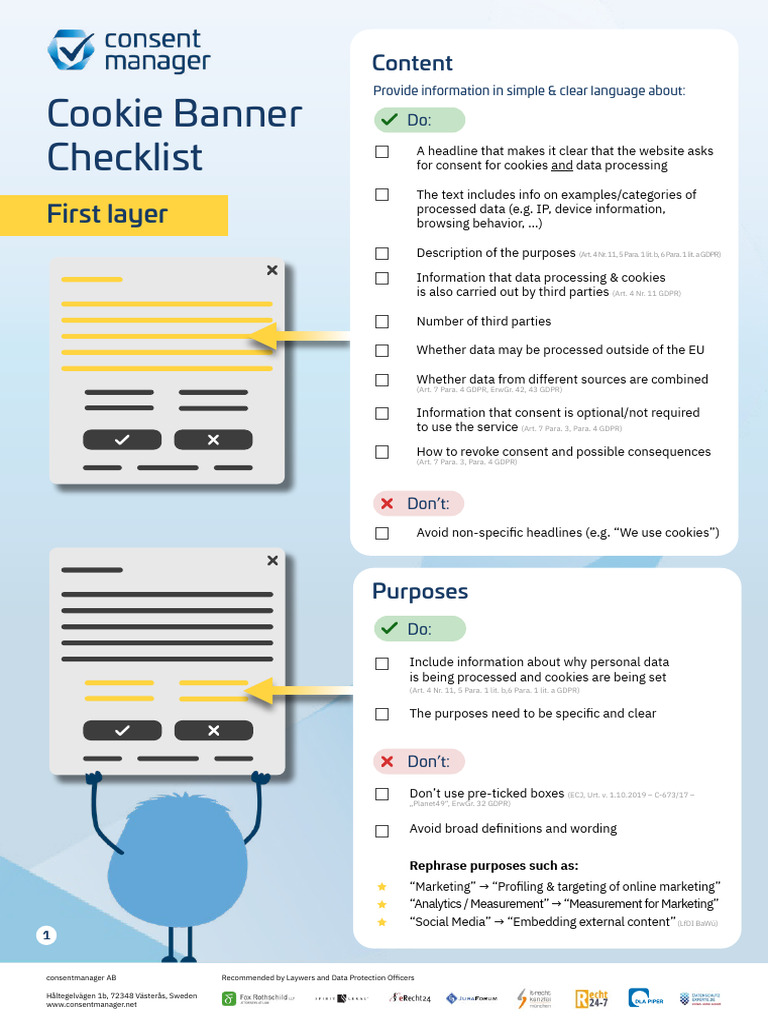 GDPR Checklist en | PDF | Http Cookie | Information