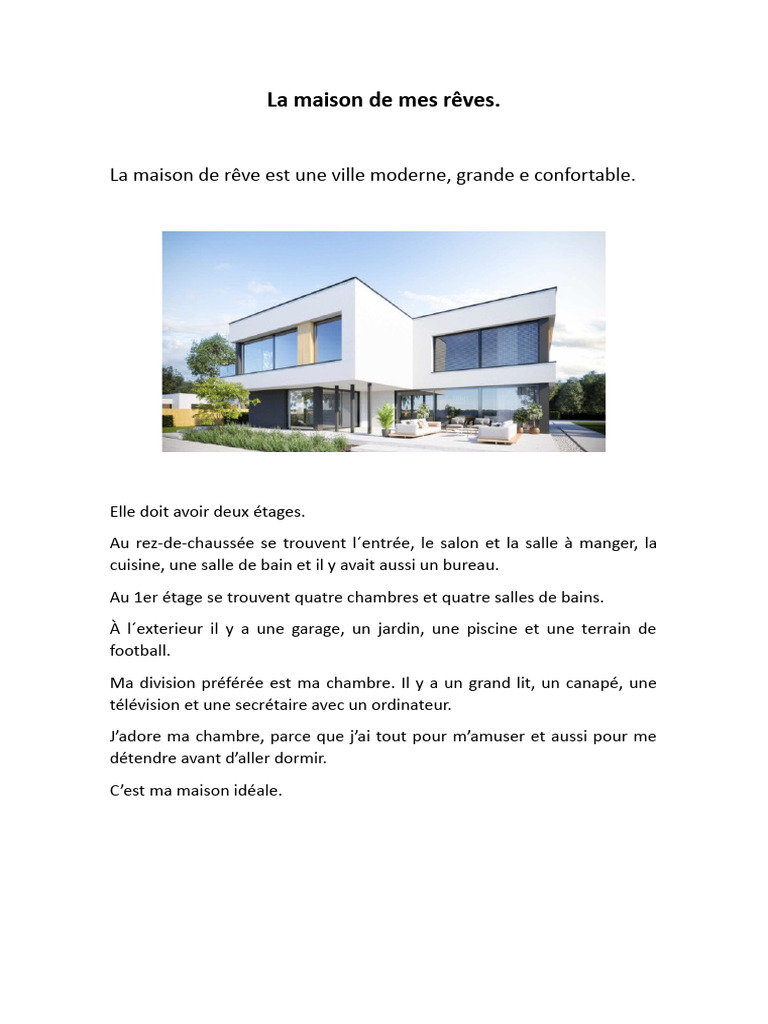 La Maison de Mes Rêves | PDF