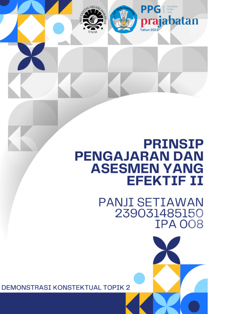Topik 2 Demonstrasi Konstektual PPA | PDF