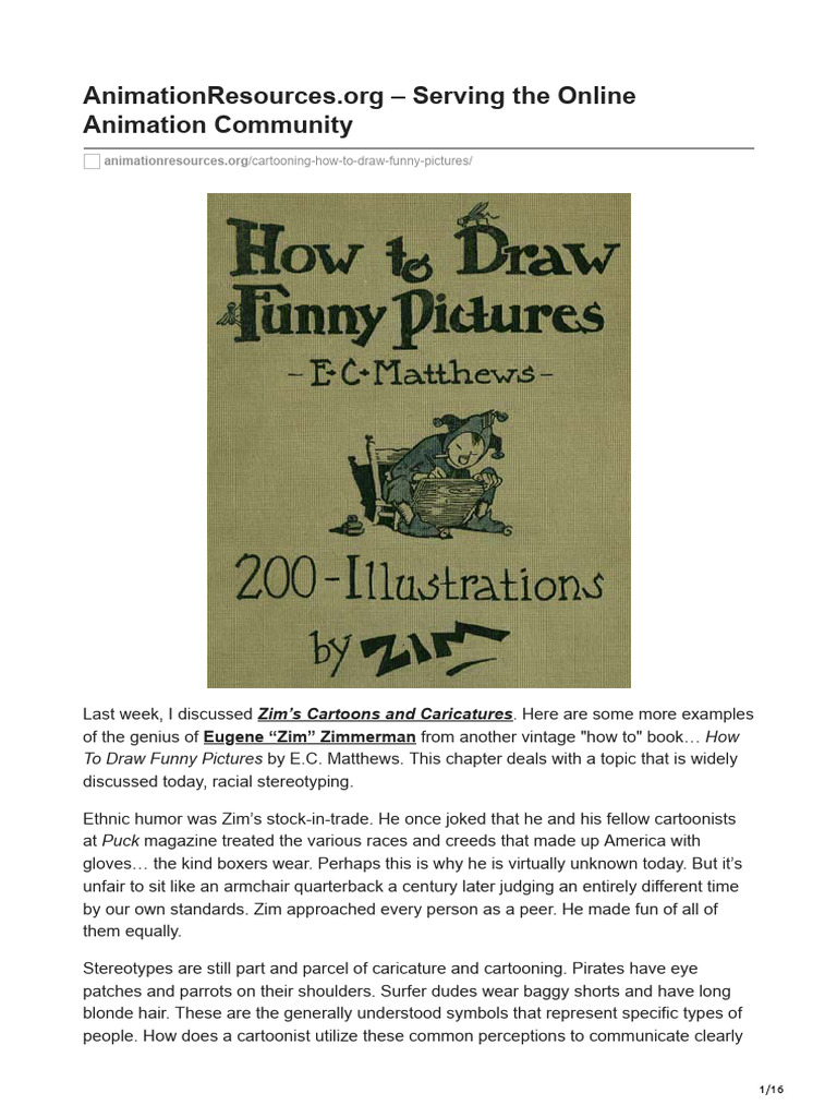 How To Draw Funny Pictures | PDF | History