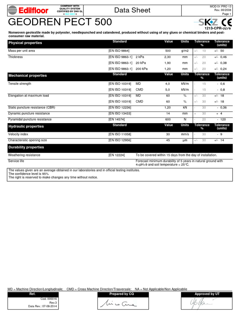 ST - 1 - Geodren Pect 500 - A01c004 - 000016 - Ing | PDF | Building ...