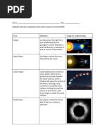 Tides Worksheet | PDF | Tide | Moon