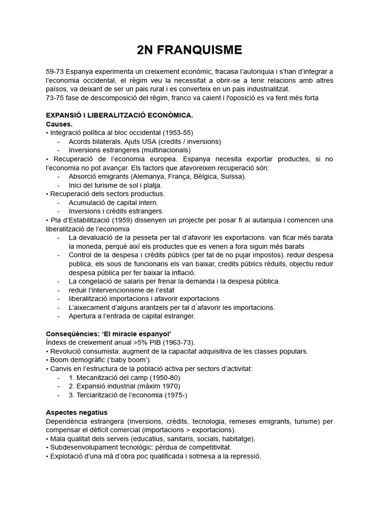 2N Franquisme | PDF