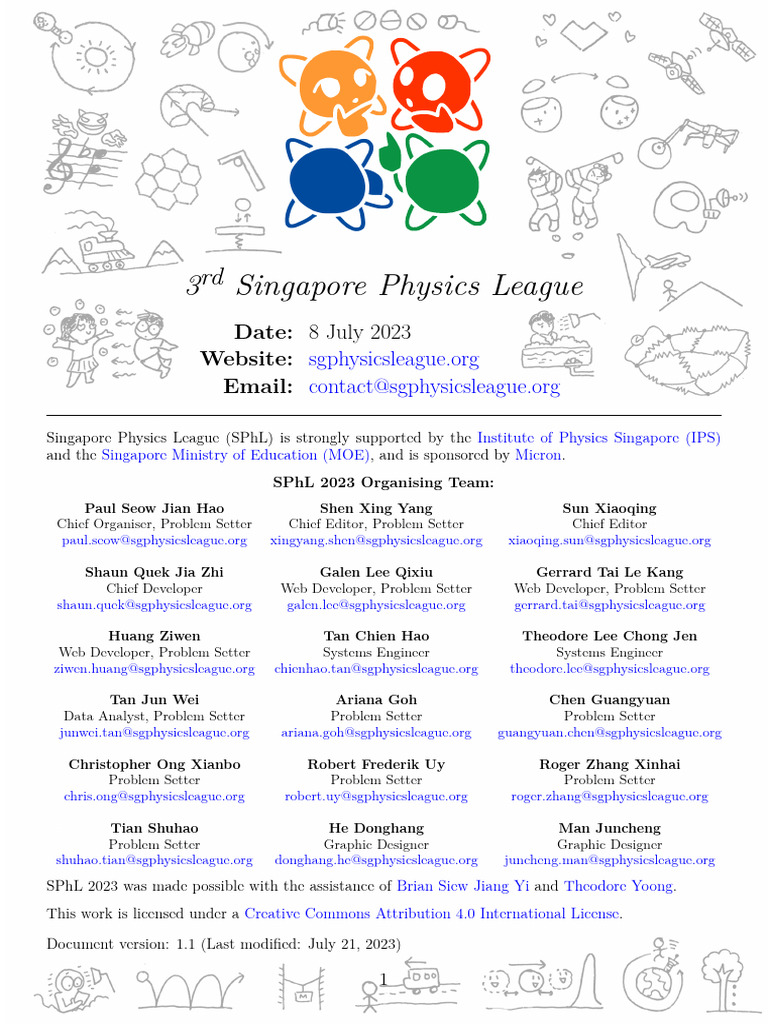 SPHL 2023 | PDF | Force | Oscillation