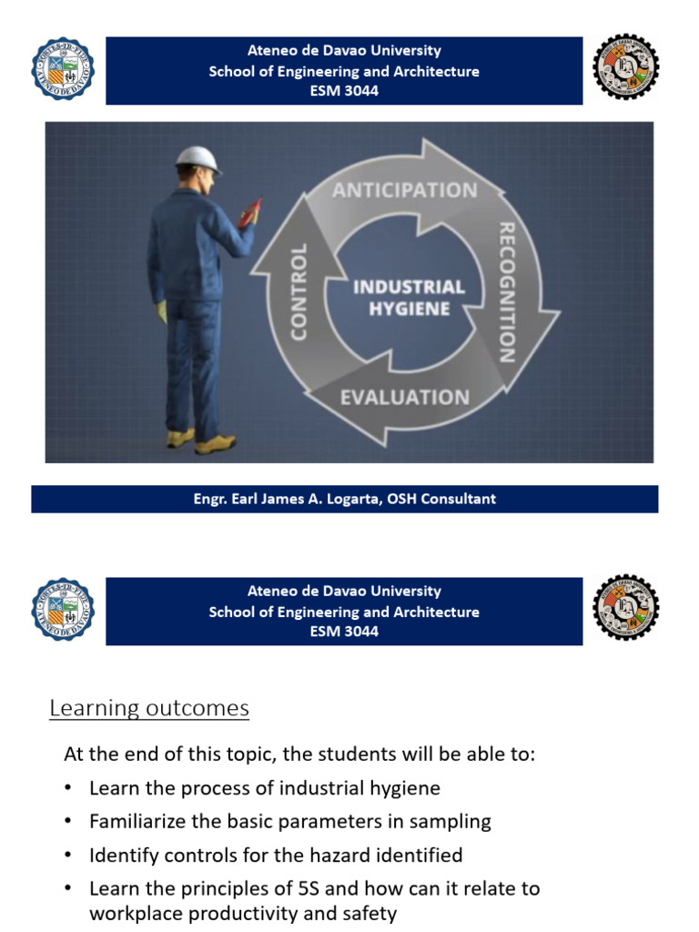 L11 - Industrial Hygiene | PDF | Occupational Hygiene | Occupational ...