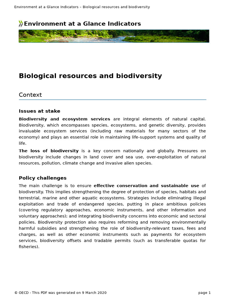 Biodiversity Archive February 2020 | PDF | Biodiversity | Conservation ...